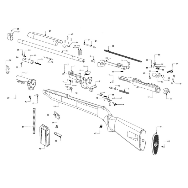 M1 Exploded Diagram – Chiappa Firearms UK